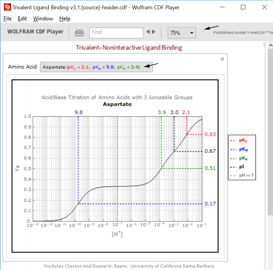 Trivalent Amino Acid, Non-interactive Acid/Base Titration Equilibrium ...
