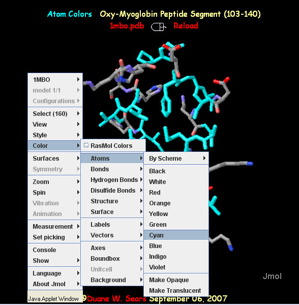 JSmol Popup Menu Tutorial Answer 06